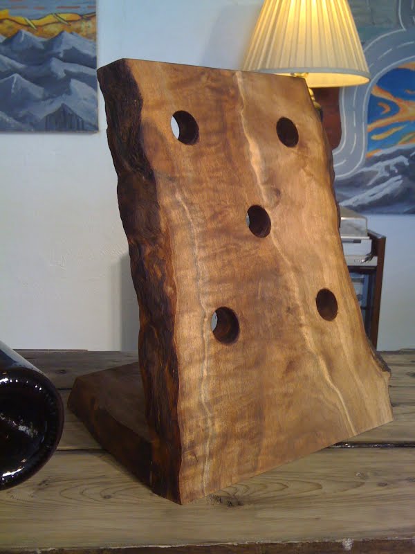 driftedge woodworking: Live edge walnut wine racks. $95.00 each.