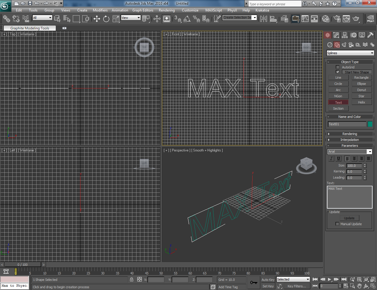 V3N0M's - 2D and 3D art: Create a Glowing Text in 3Ds MAX