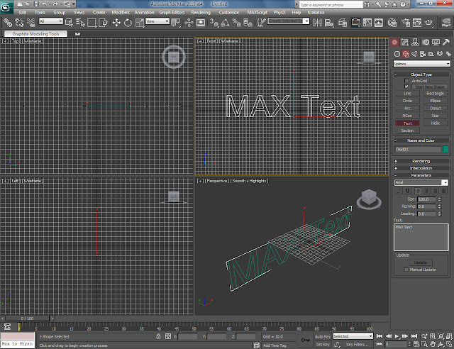 V3N0M's - 2D and 3D art: Create a Glowing Text in 3Ds MAX