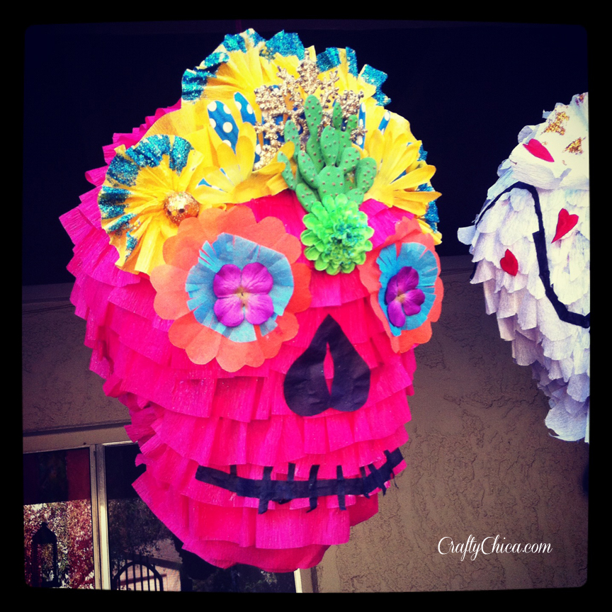 How to make sugar skull piñatas - Crafty Chica