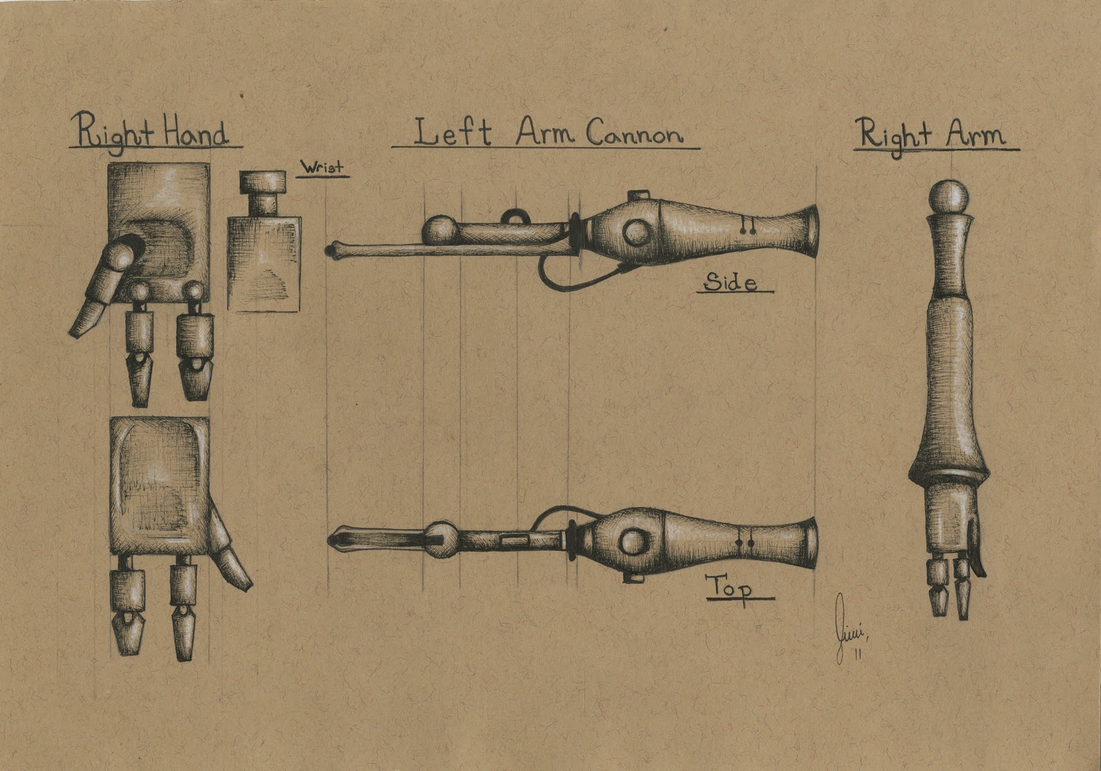 Jimmy Catanzaro Art & Illustration: Robot Limbs and Joints Sketches ...