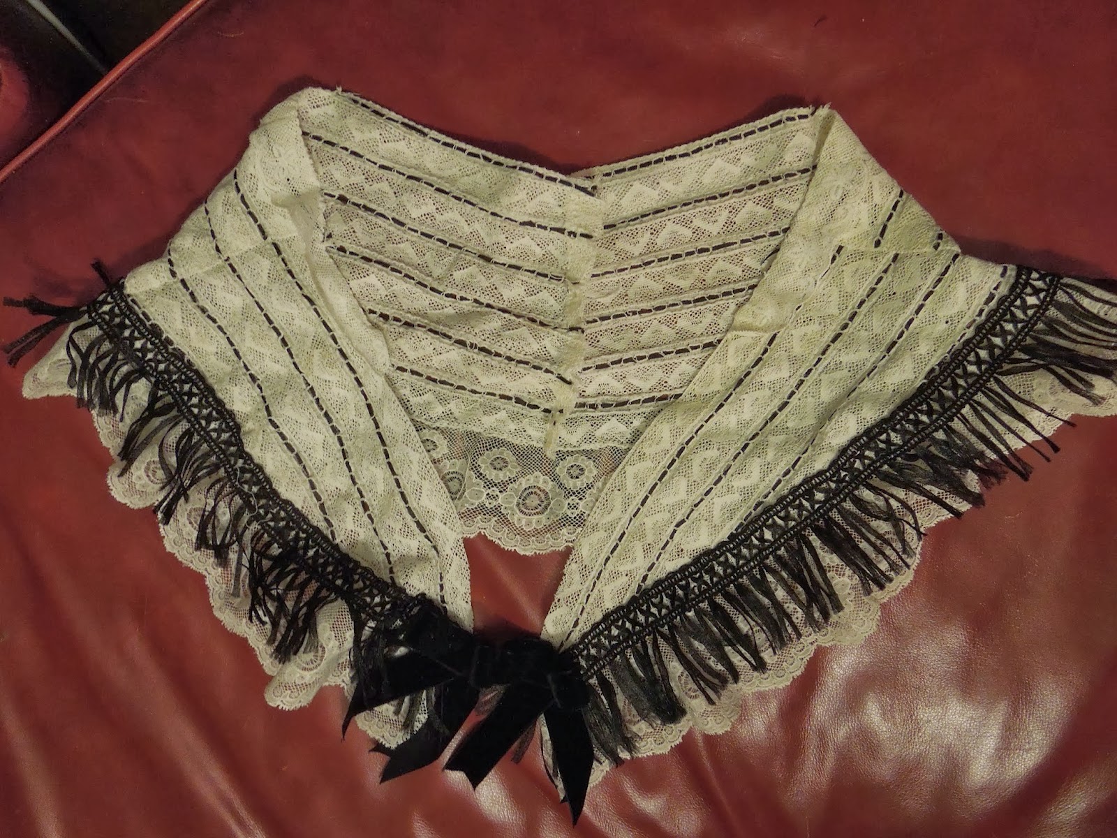 Ruffles not Rifles: Frilly lace fichu