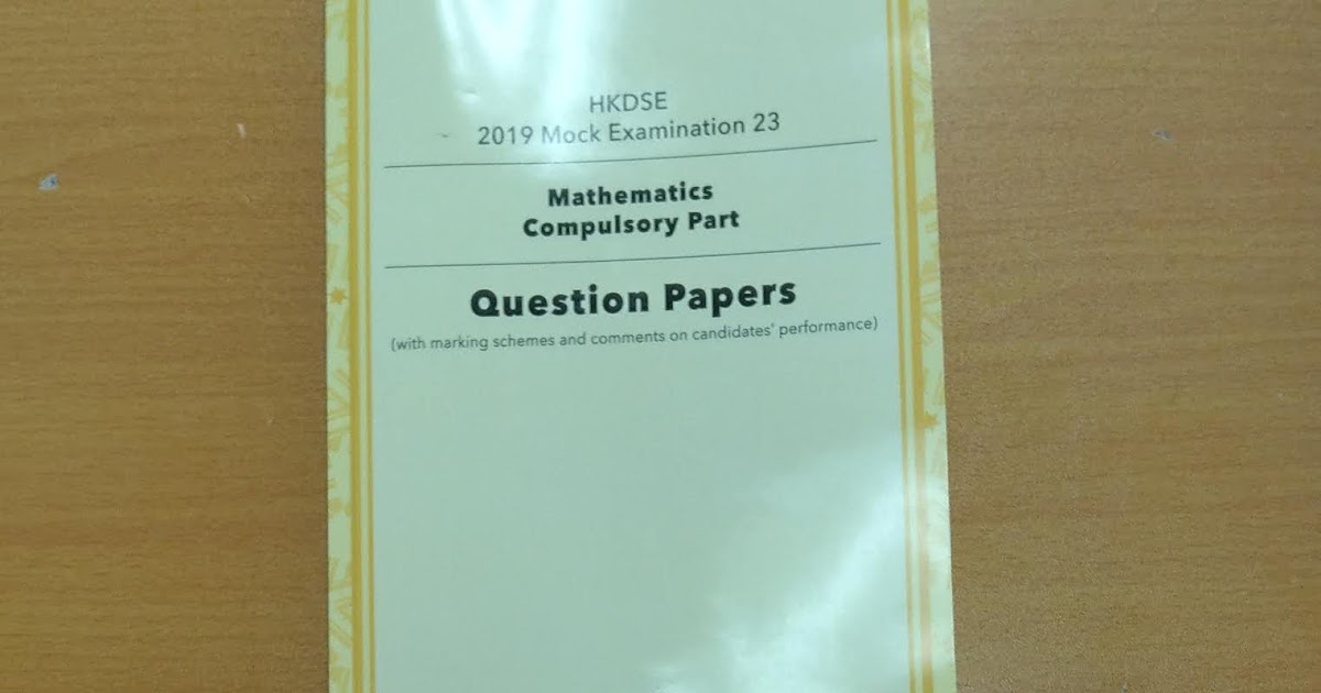 Jacky Sir Mathematics: 2019 DSE Mock Examination Package
