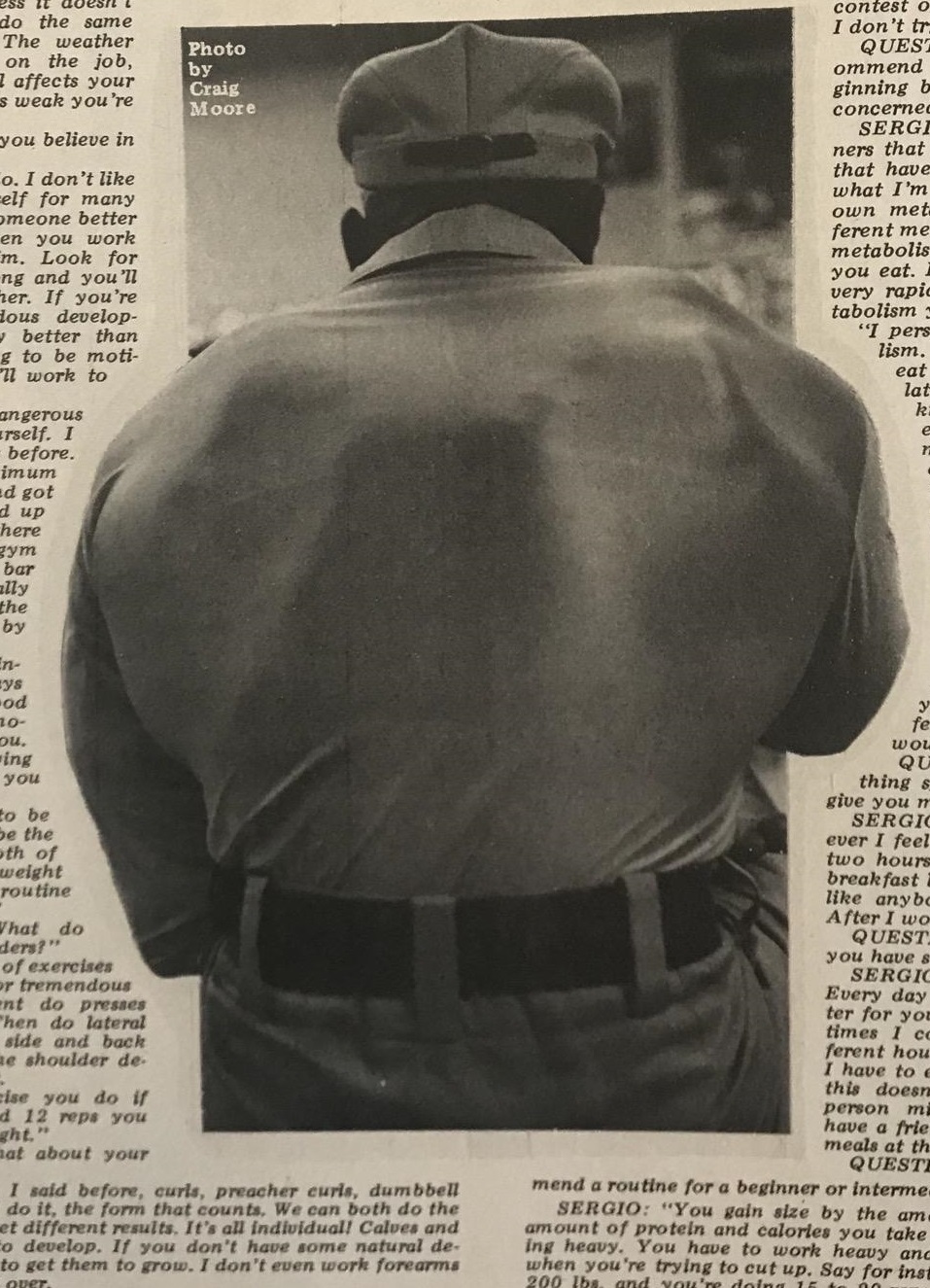 The Tight Tan Slacks of Dezso Ban: Sergio Oliva Seminar - Complete ...