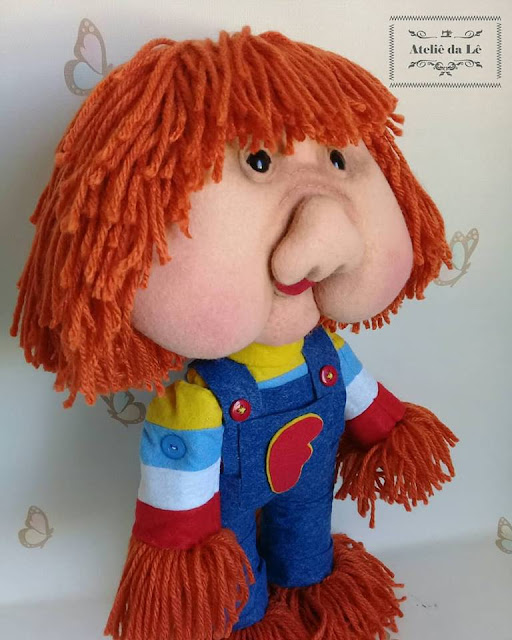 Boneco em Feltro Fofão com Molde Gratis - Molde para Artesanato| Faça ...