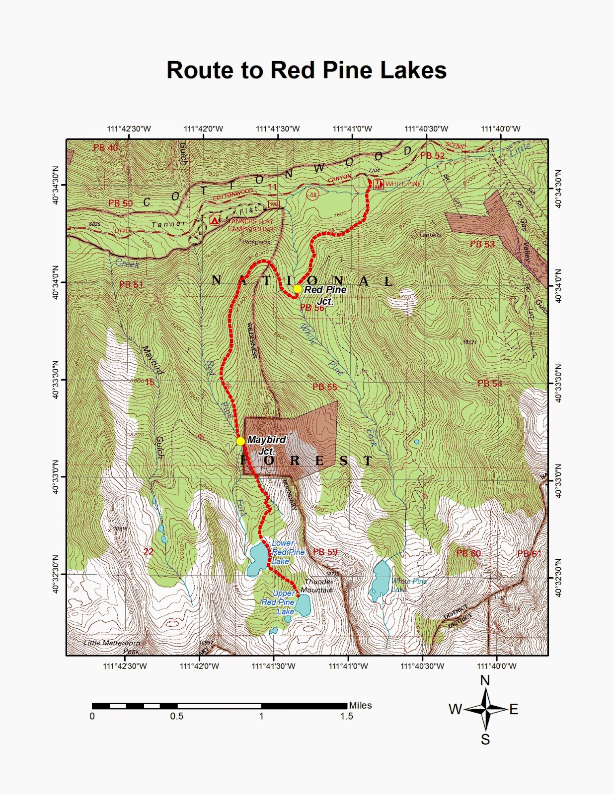Mark's Hikes and Treks: Red Pine Lakes