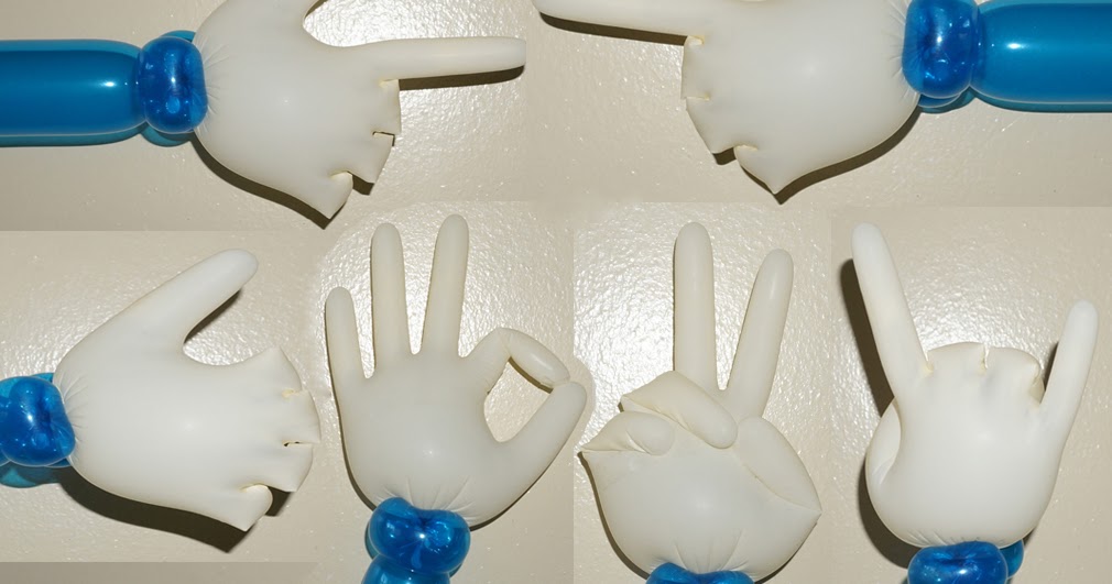 CLASSICAL: How to make hand signs (Like! Thumb up) out of balloons