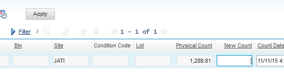 Inventory Item, Current Count vs Physical Count. – IBM Maximo | IBM ...