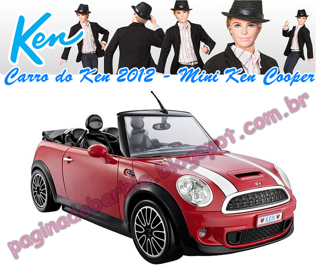 Página da Barbie: Carro do Ken 2012 - Ken's Mini Cooper