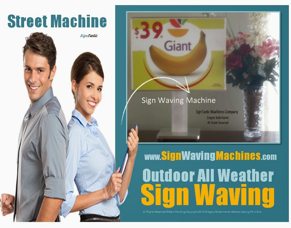 Sign Waving Sign Spinning Machine Robot Spinners Advertising Signs ...