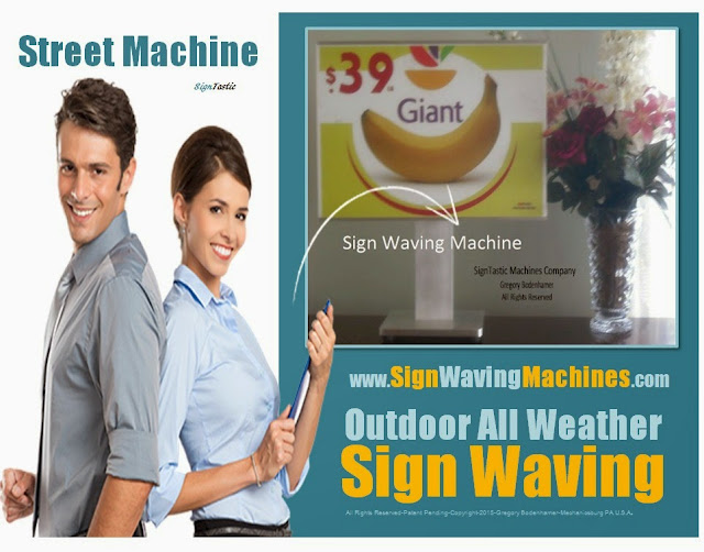 Sign Waving Sign Spinning Machine Robot Spinners Advertising Signs ...