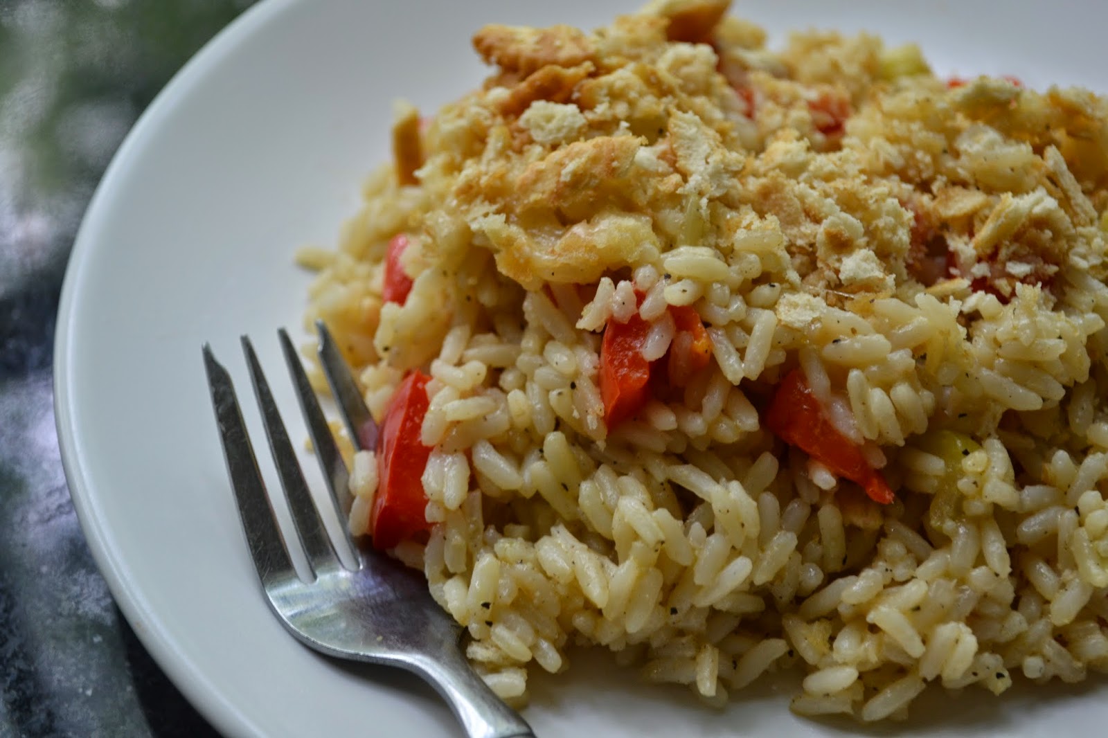 Festive Holiday Rice Casserole