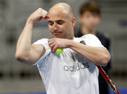 Bald Celebs: Andre Agassi - American - Tennis Player
