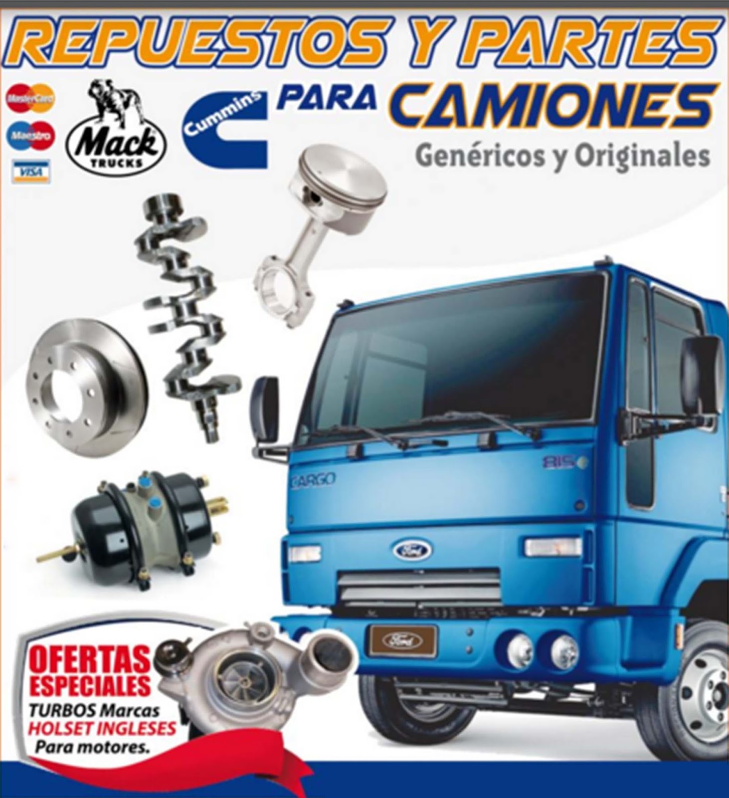 Repuestos y Partes Internas para Motores de Camion Diésel Cummins: Kit ...