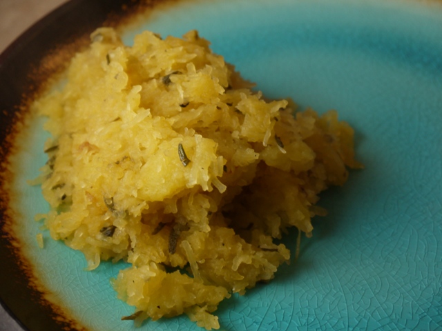 Clockwatching Tart: Stripetti Squash with Sage and Rosemary