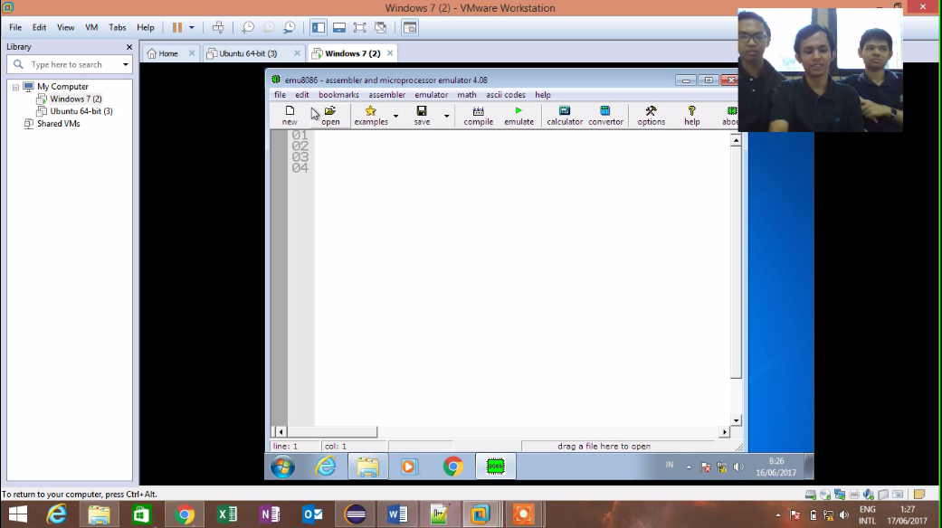 Hafiz Adi Wijaya: Tugas Mandiri Orkom (Program Turbo Assembler)