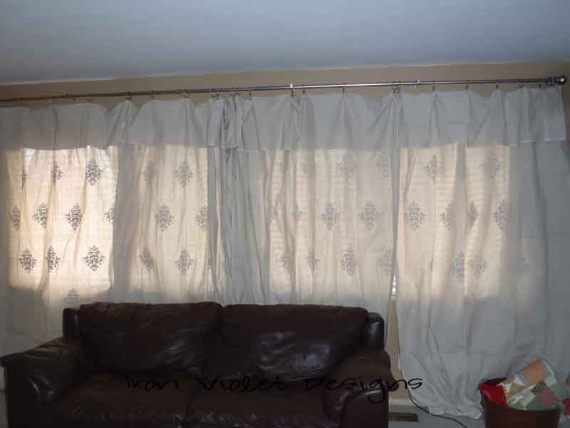Iron Violet Designs: Drop Cloth Curtains