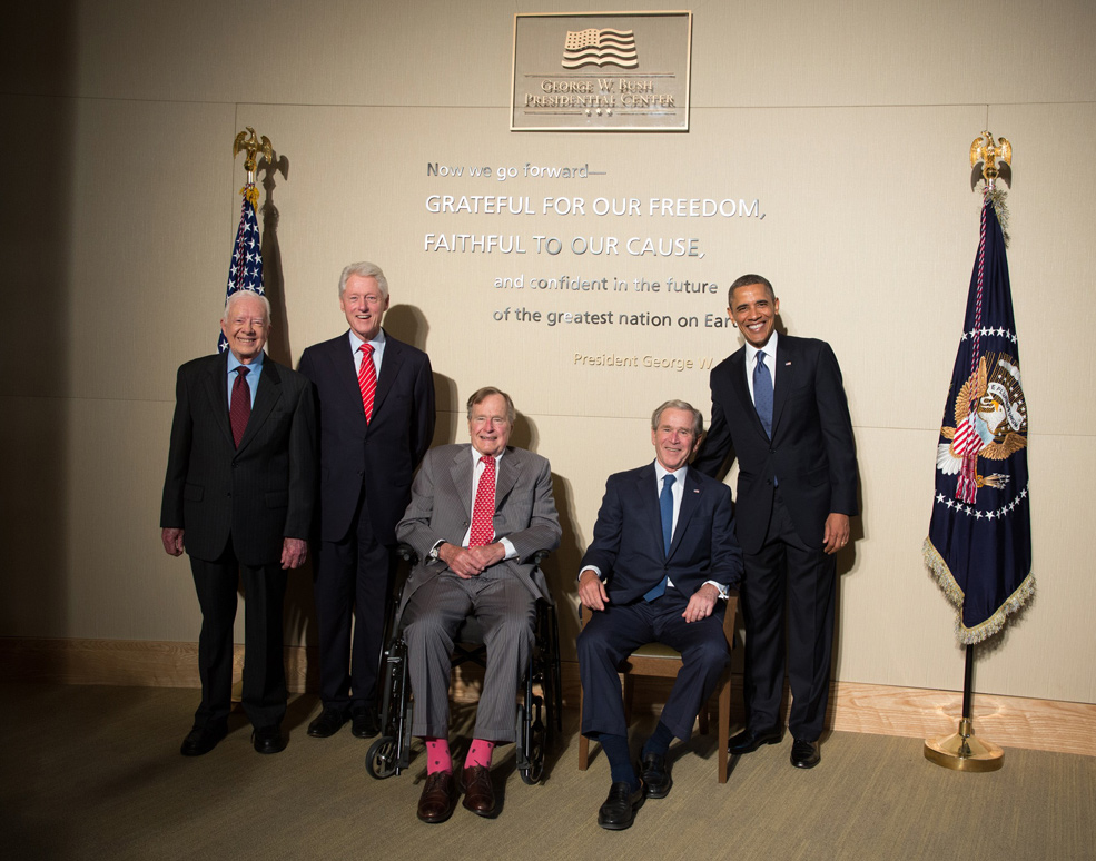 all living presidents gathered at opening of the George W. Bush ...