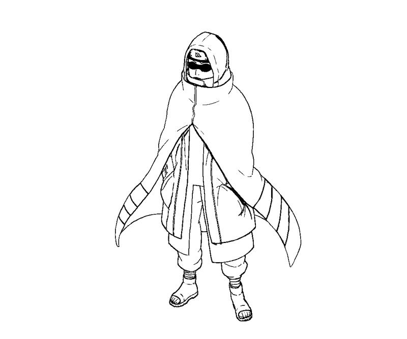 Shino Aburame 2 Coloring | Crafty Teenager