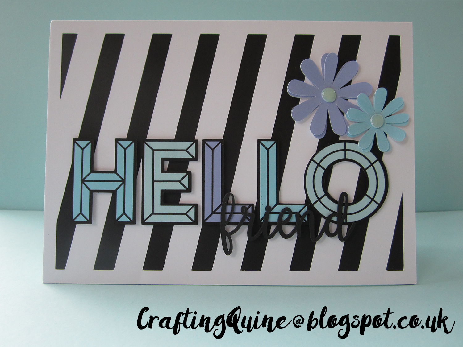 Crafting Quine: Hello Card using the FREE Design of the Week