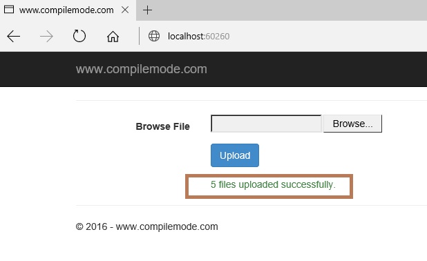 Uploading Multiple Files In Aspnet Mvc Using Postedfilebase