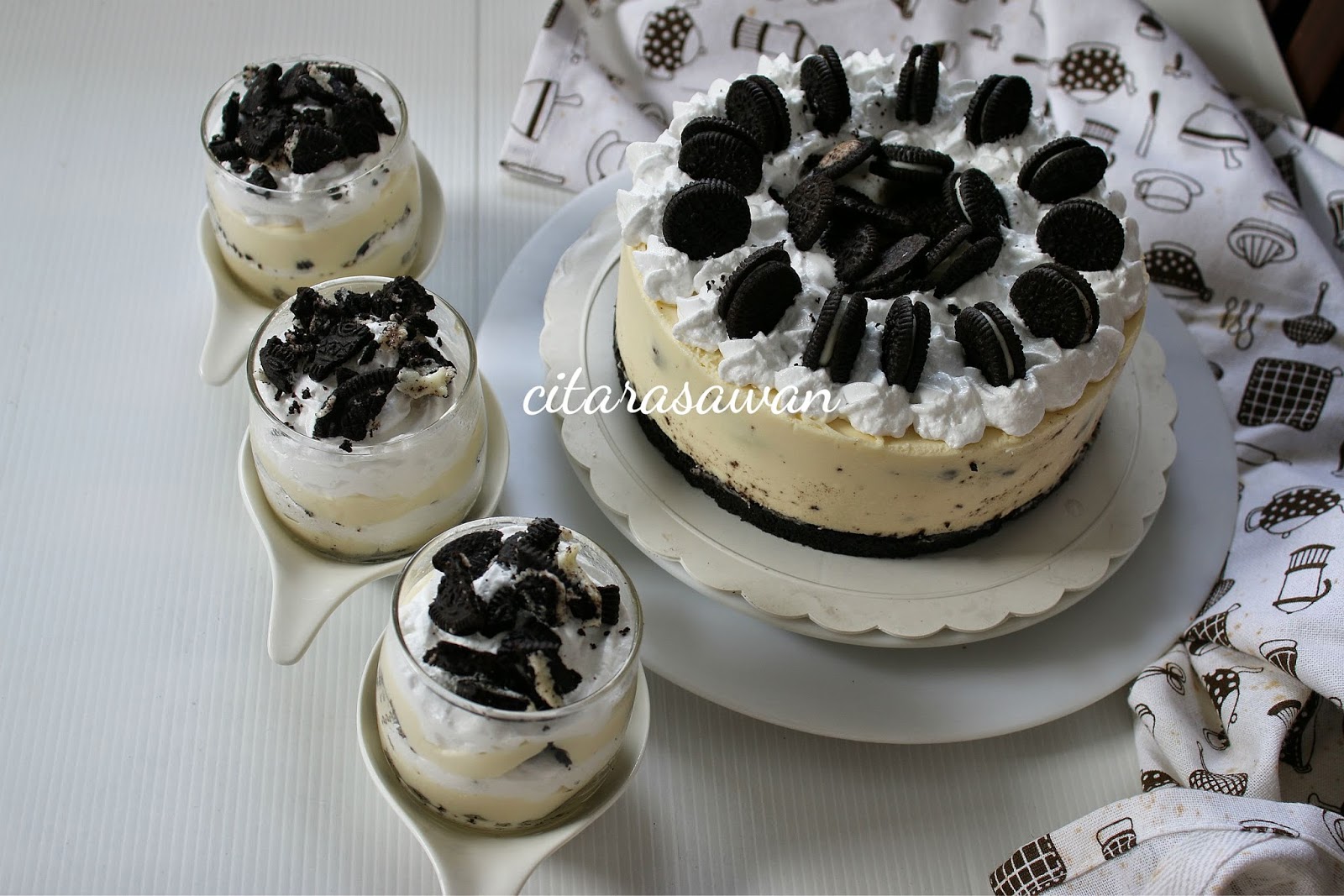 Kek Keju Oreo Dingin / No Bake Oreo Cheesecake ~ Must Read!
