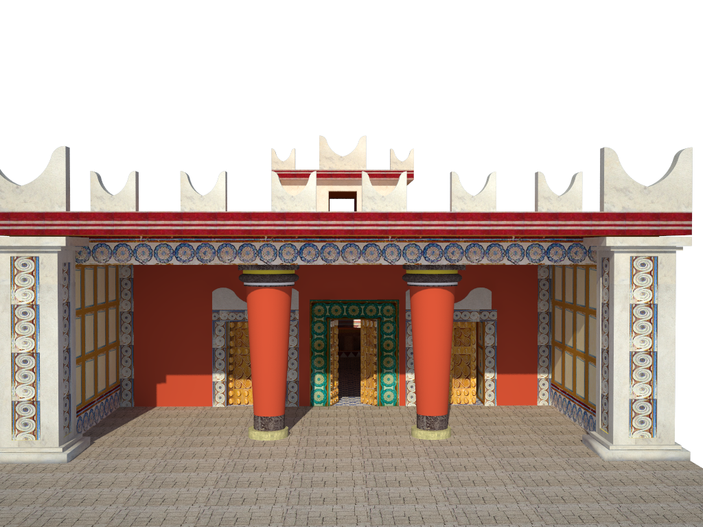 Sketch Reconstruction Architecture: Mycenae Megaron Updated