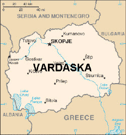 VARDARSKA είναι το όνομα των Σκοπίων - Ετσι αναφέρονταν στους χάρτες ...