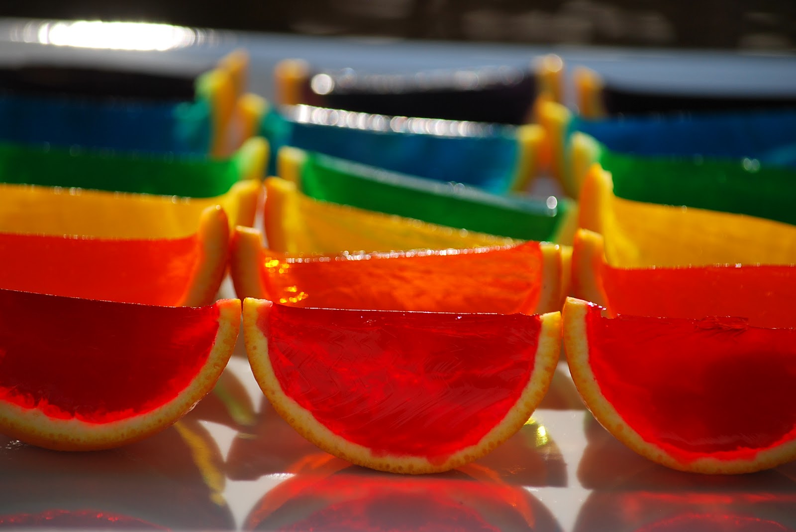 My story in recipes: Rainbow Jello Slices