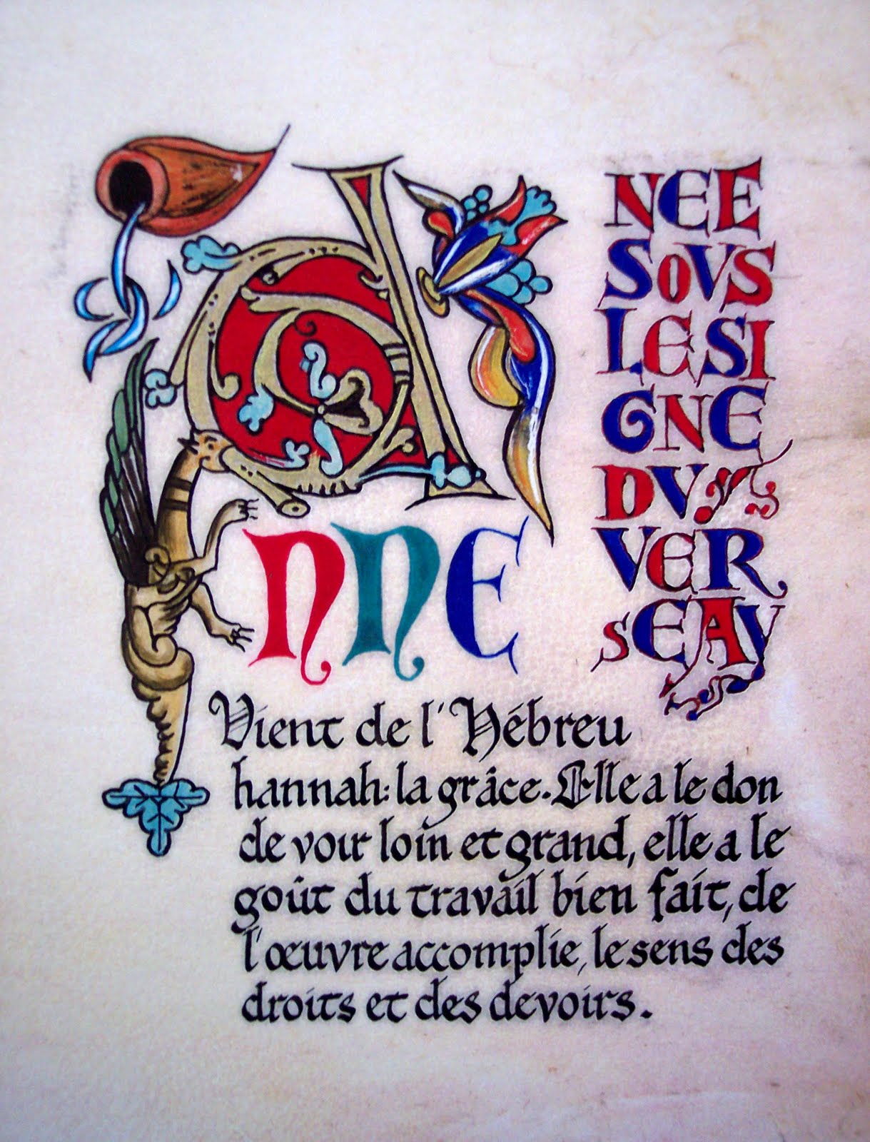 Mes calligraphies: Un cadeau personnalisé : votre prénom