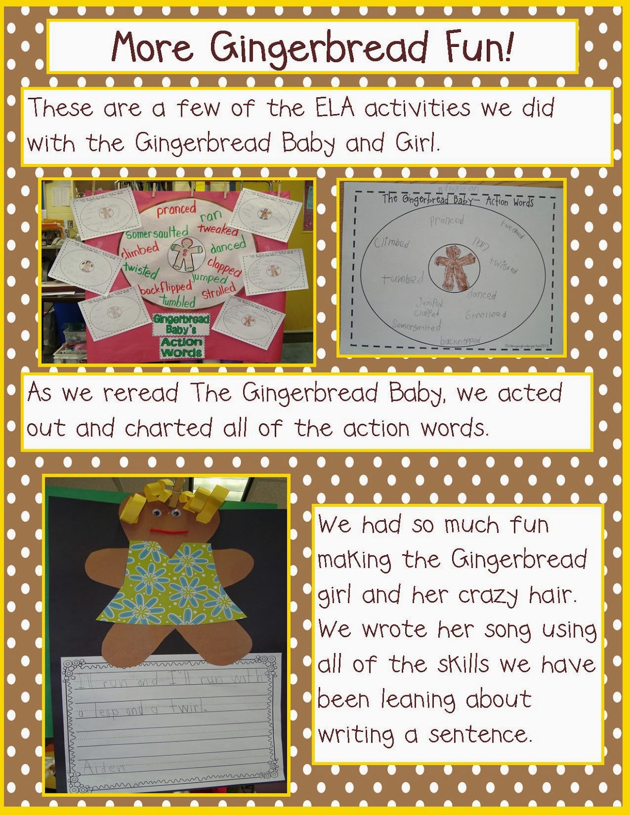Golden Gang Kindergarten: More Gingerbread Fun!