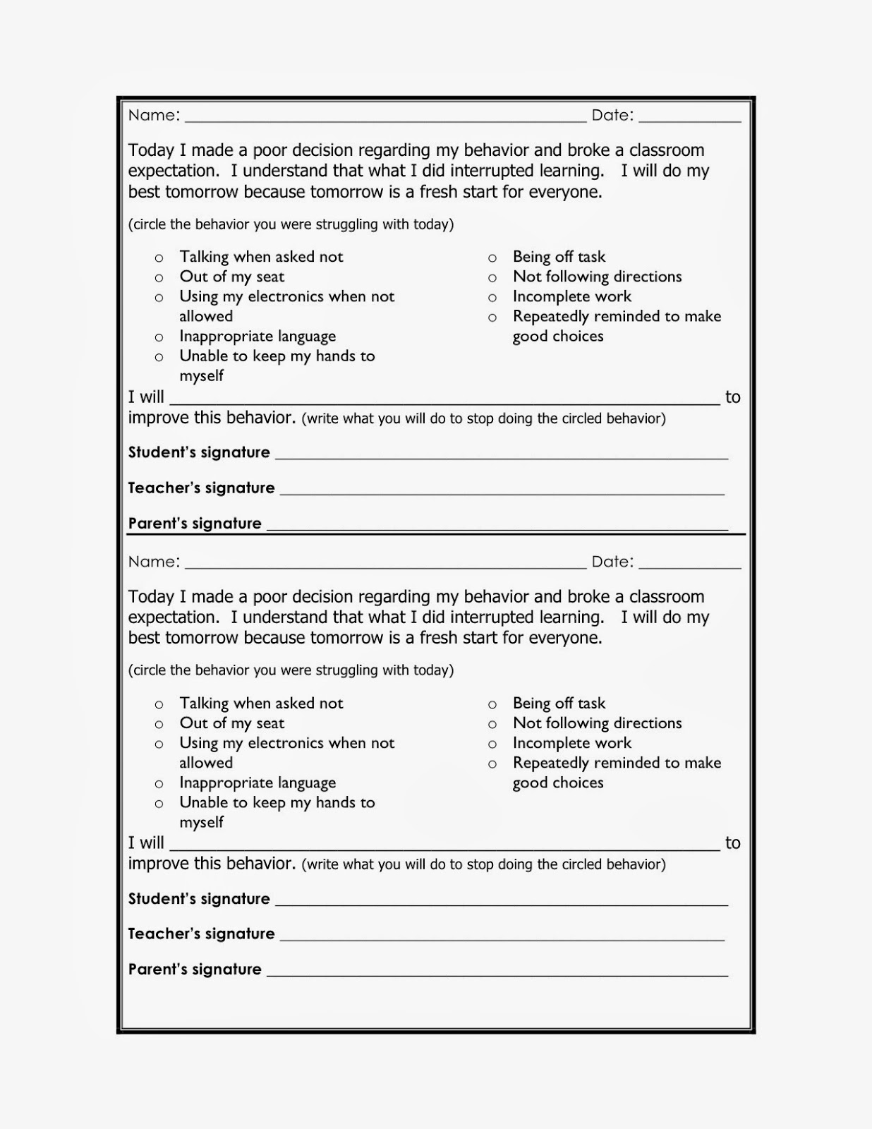 sticky notes and notebooks: Classroom Management Series #1: Entering ...