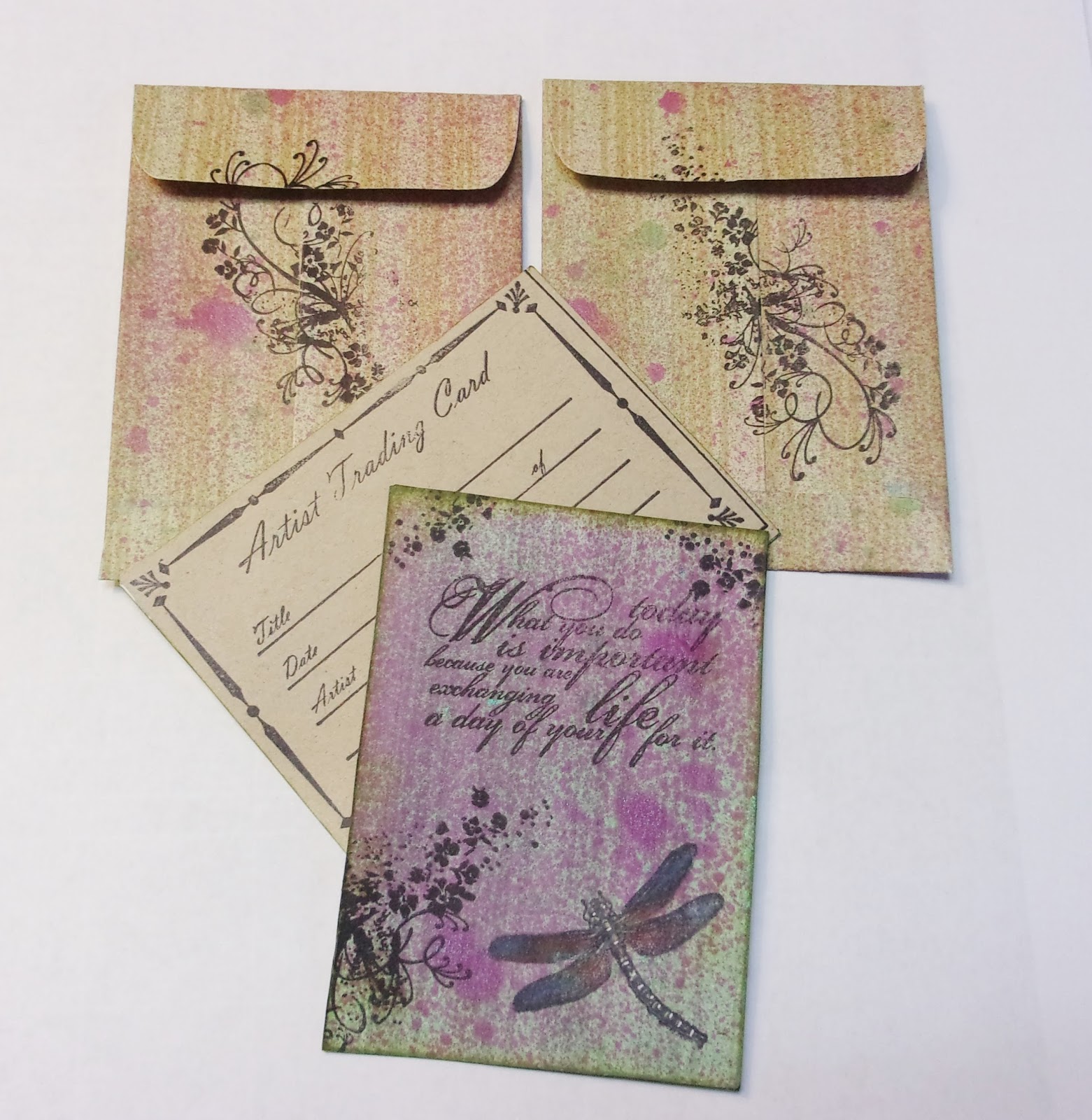 The Paper Layer: Thank You ATC and Gift Card Envelopes