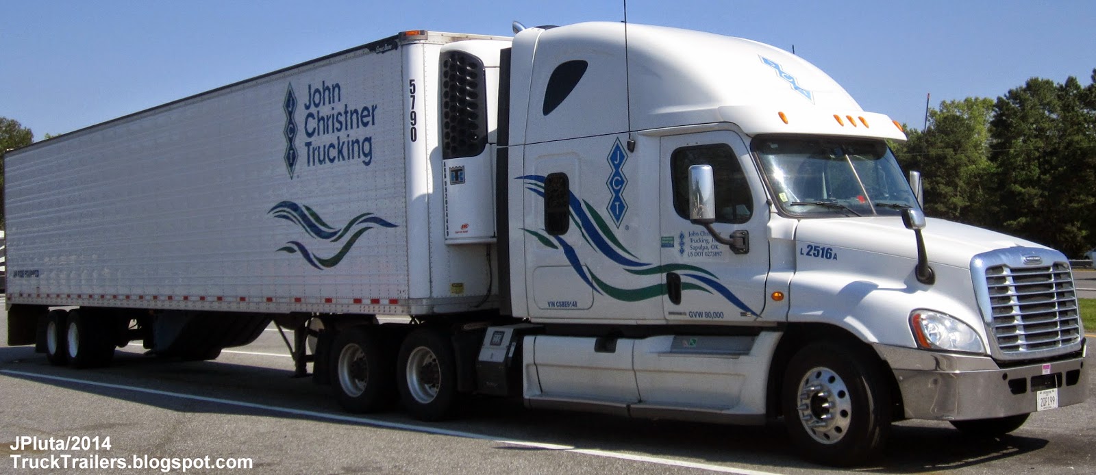 TRUCK TRAILER Transport Express Freight Logistic Diesel Mack Peterbilt ...