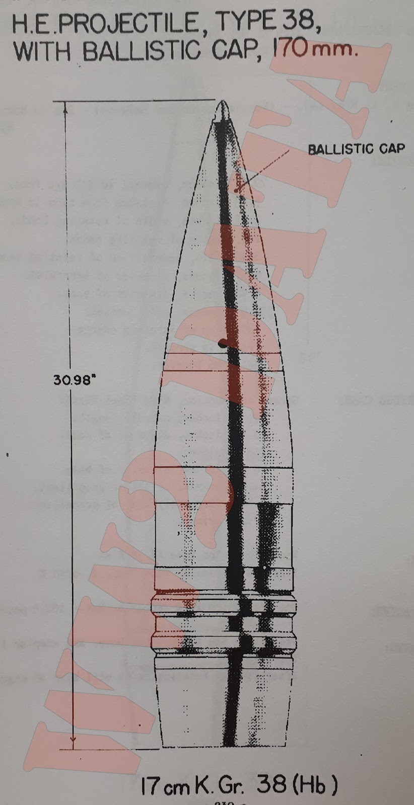 WW2 Equipment Data: German Projectiles - 152mm to 210mm Projectiles