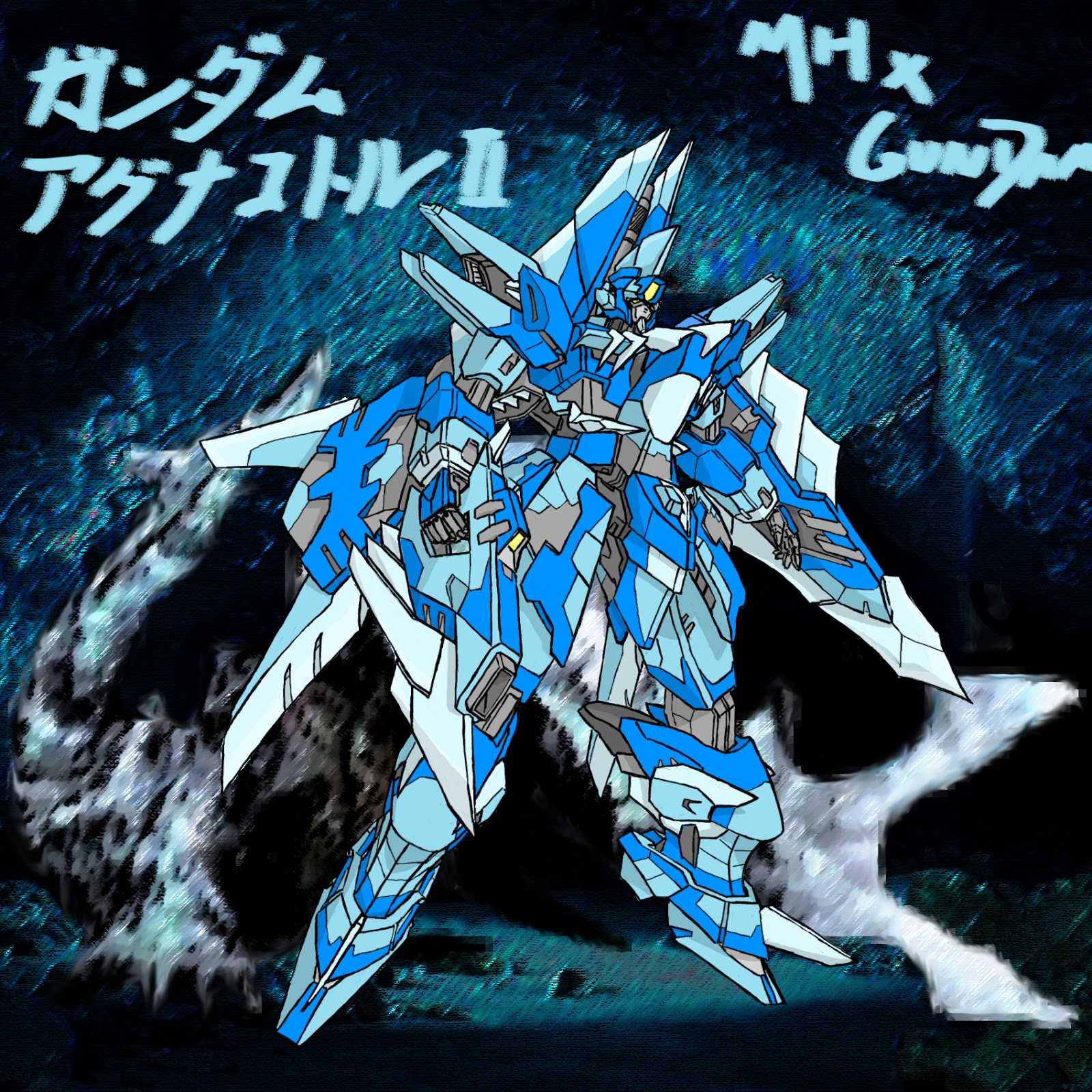 Monster Hunter X Gundam Concept arts