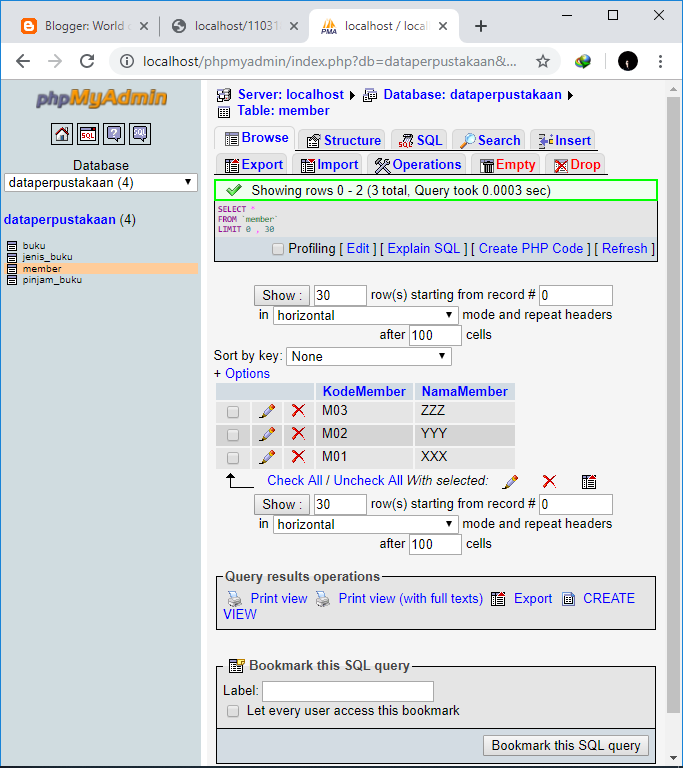 pemrograman JOSS: MEMBUAT TABEL DALAM HTML by VISUAL STUDIO CODE