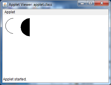 Draw an Arc using Applet
