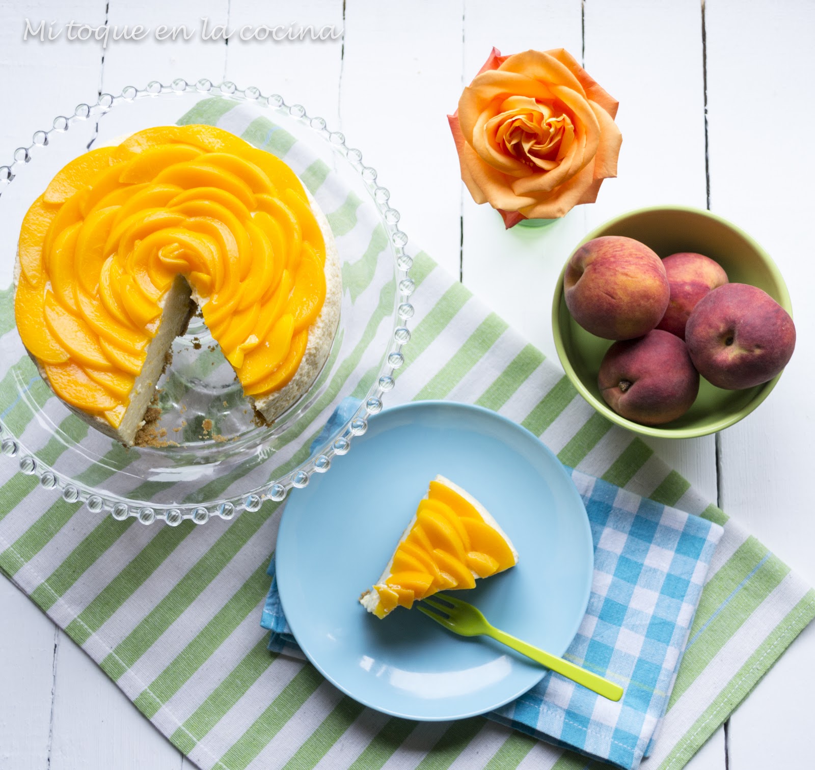 Mi toque en la cocina: Cheesecake de melocotón