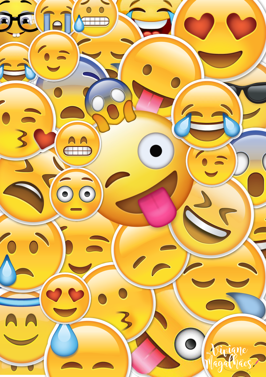 Blog Viviane Magalhães: DIYs Emoji | Caderno, Estojo, Agenda