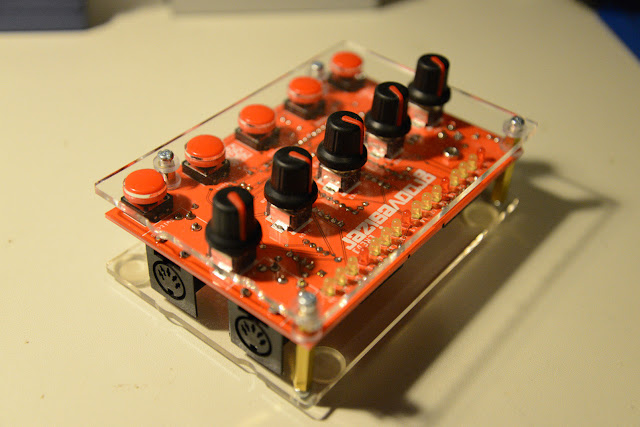 Matrixsynth Groovesizer Red 16 Step Sequencer And Granular Synth