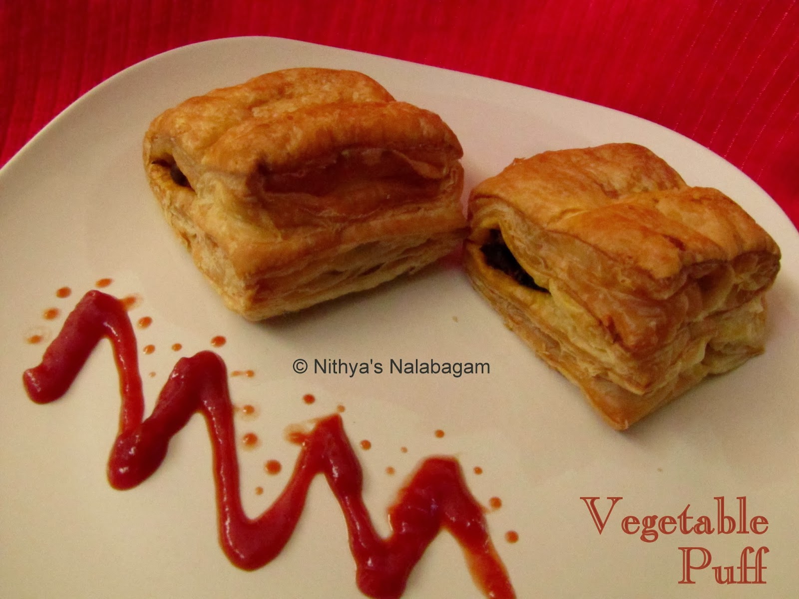 Vegetable Puff | Step by step pictures |Nithya's Nalabagam