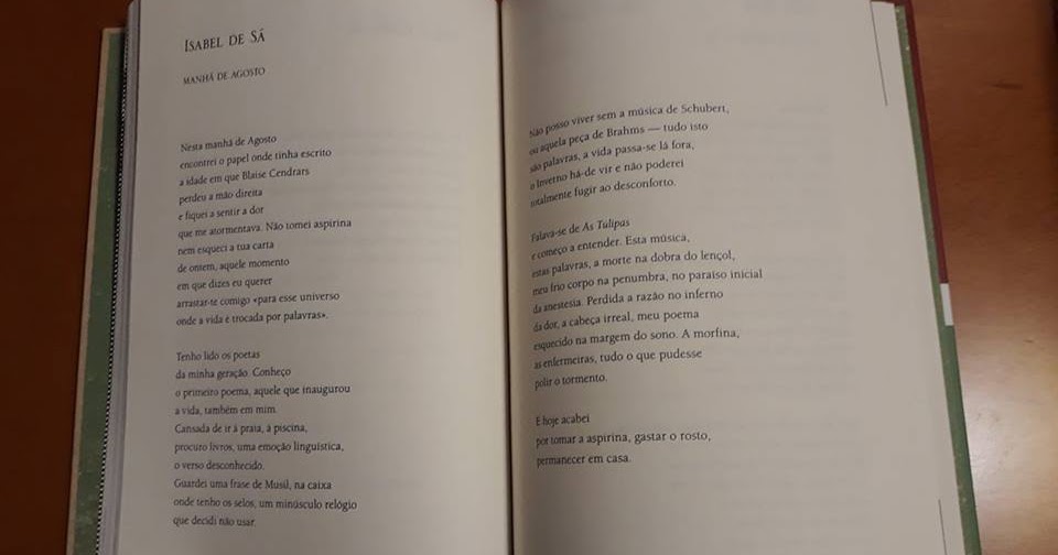 eu ela e a escrita: Poema de Isabel de Sá - MANHÃ DE AGOSTO. Os Cem ...
