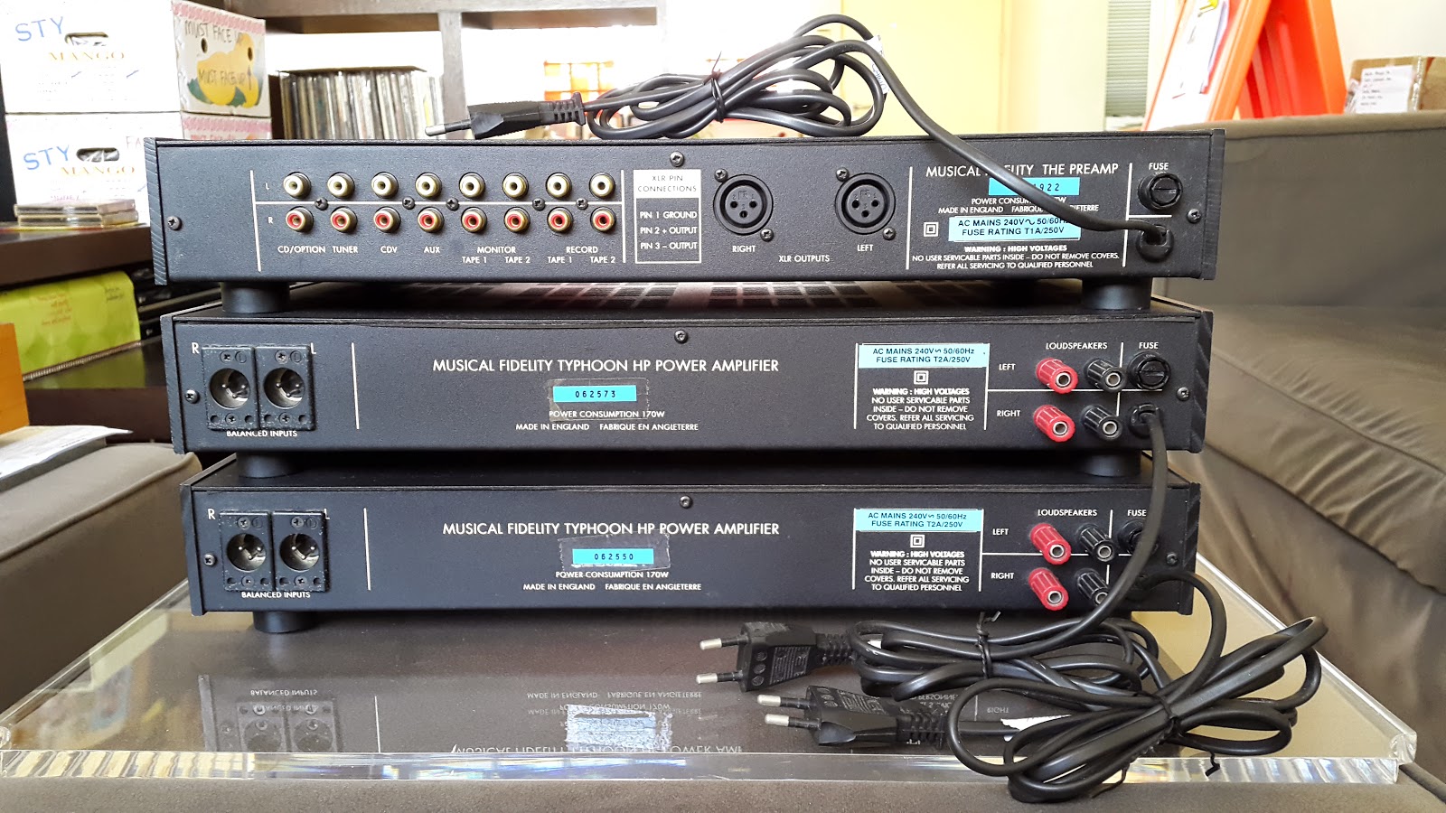 SK Fong: FS ~ Musical Fidelity Pre & Power Bi-Amp SET (SOLD)