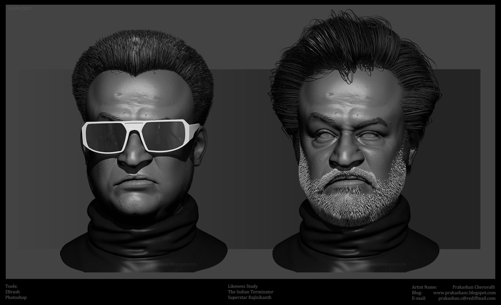 PERSONAL WORK PRAKASHAN : Likeness Study.. The Indian Terminator ...