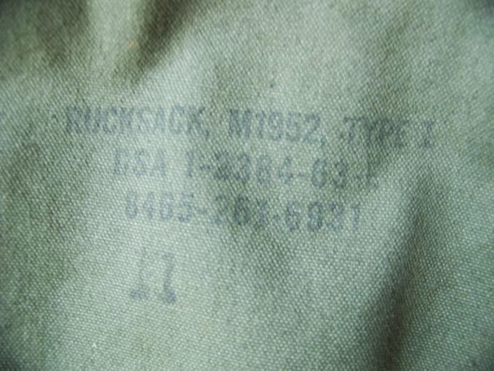 Webbingbabel: Vietnam SF, LRRP Backpack, M1952 Fieldpack