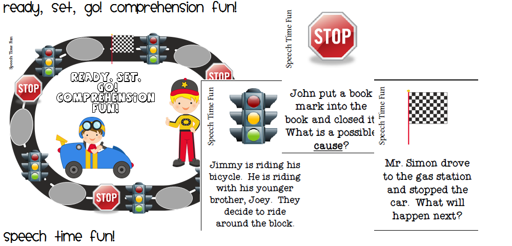 Ready, Set, Go! Comprehension Fun! - Speech Time Fun: Speech and ...