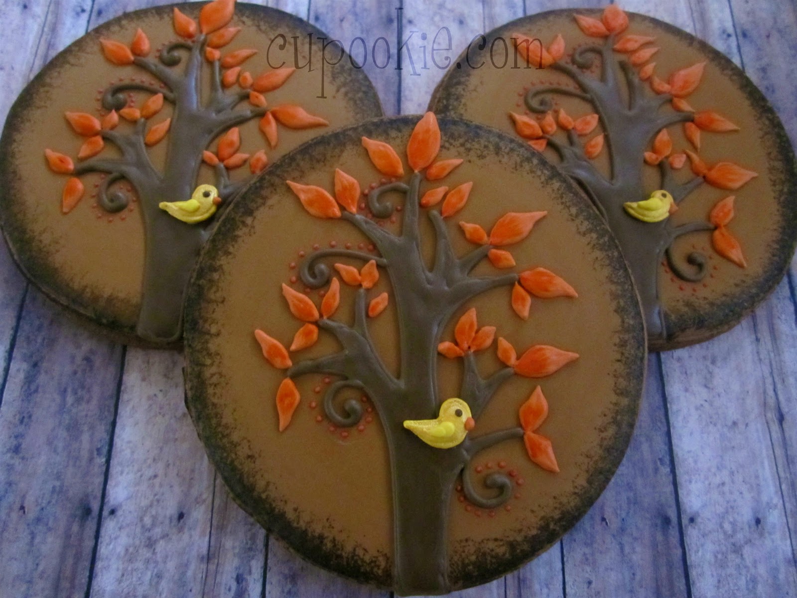 Cupookie: Autumn themed cookies