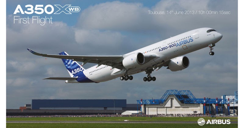 Airbus A350 XWB complete maiden flight - jetflightpro