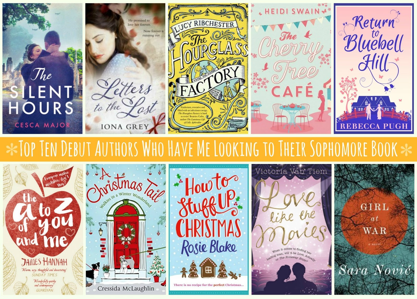 Top Ten Debut Authors Who Have Me Looking to Their Sophomore Book ...